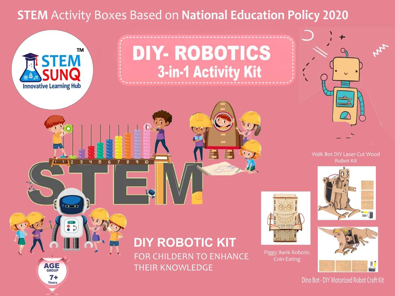 STEM Play & Learn Activity Kit for Kids - STEM SUNQ